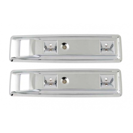 1966-70 Chrome Front Arm Rest Bases at Muscle Car Parts NZ